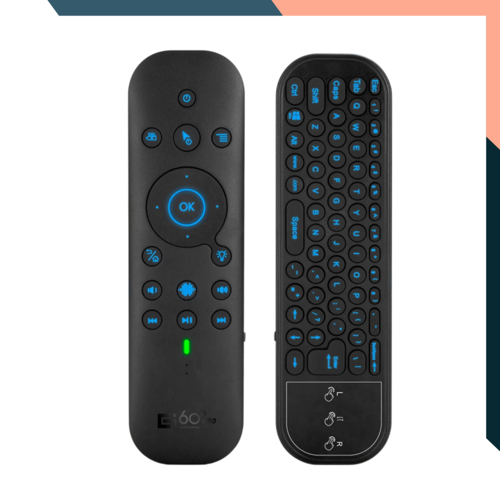 Pro Dual Mode Air Mouse - Voice Remote & Wireless Backlit Mini Keyboard ...