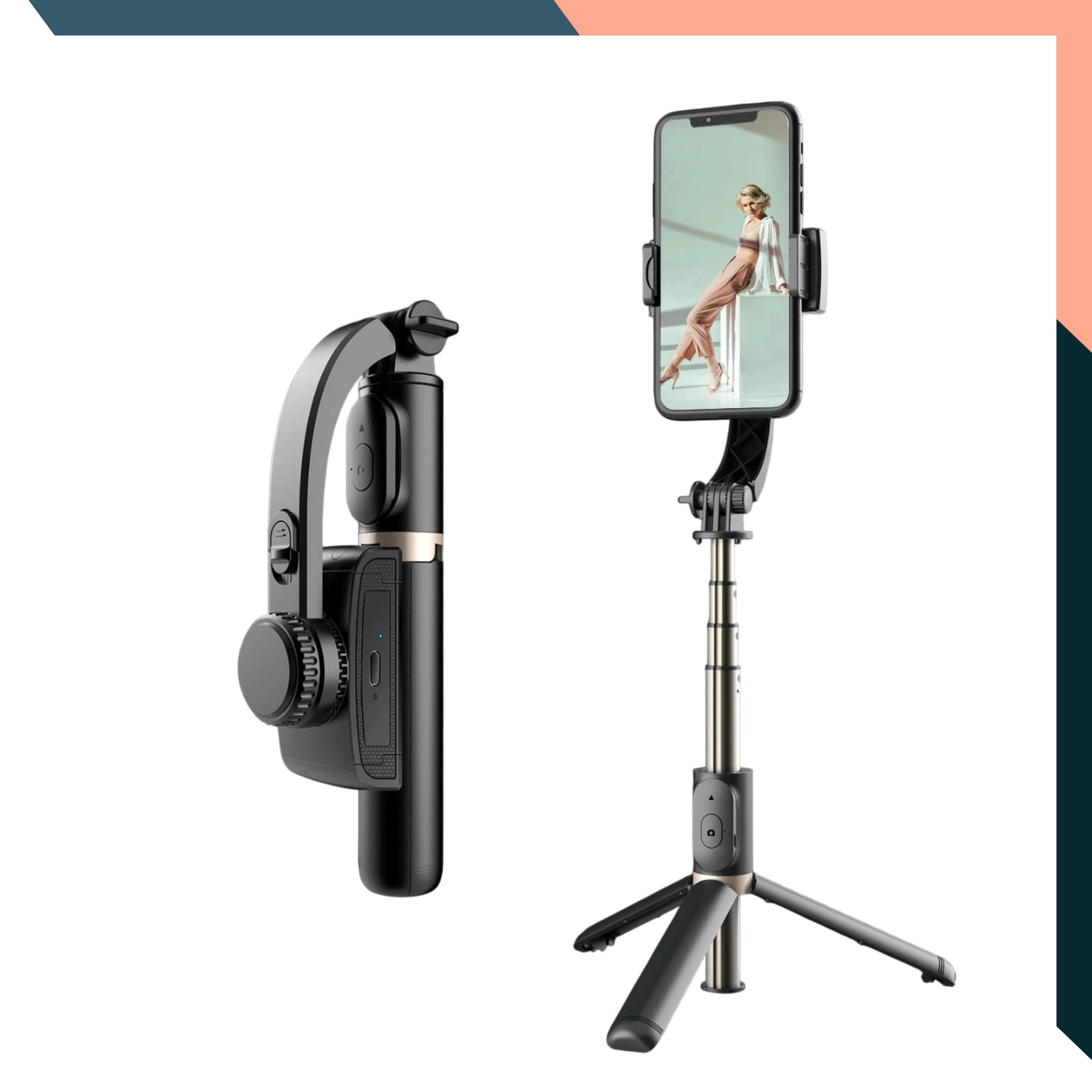 3-in-1 Wireless Phone Gimbal – Bluetooth Selfie Stick & Tripod for Live ...