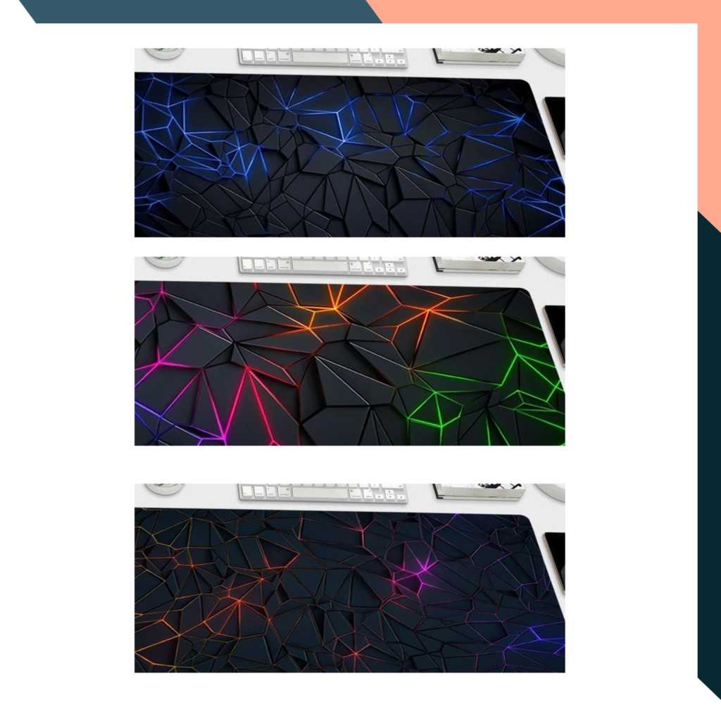 Large Gaming Mouse Pad – Science & Technology Print Desk Mat, Extended ...
