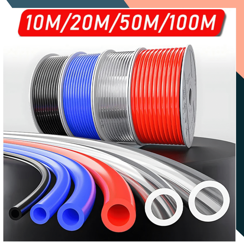 10-100M Pneumatic Air Hose, Flexible PU Compressor Hose for Air Tools ...